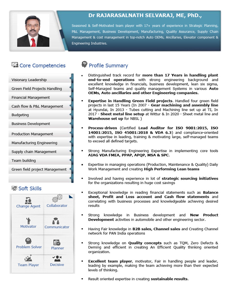 Rajarasalnath Resume IB 2021 | PDF | Expense | Engineering