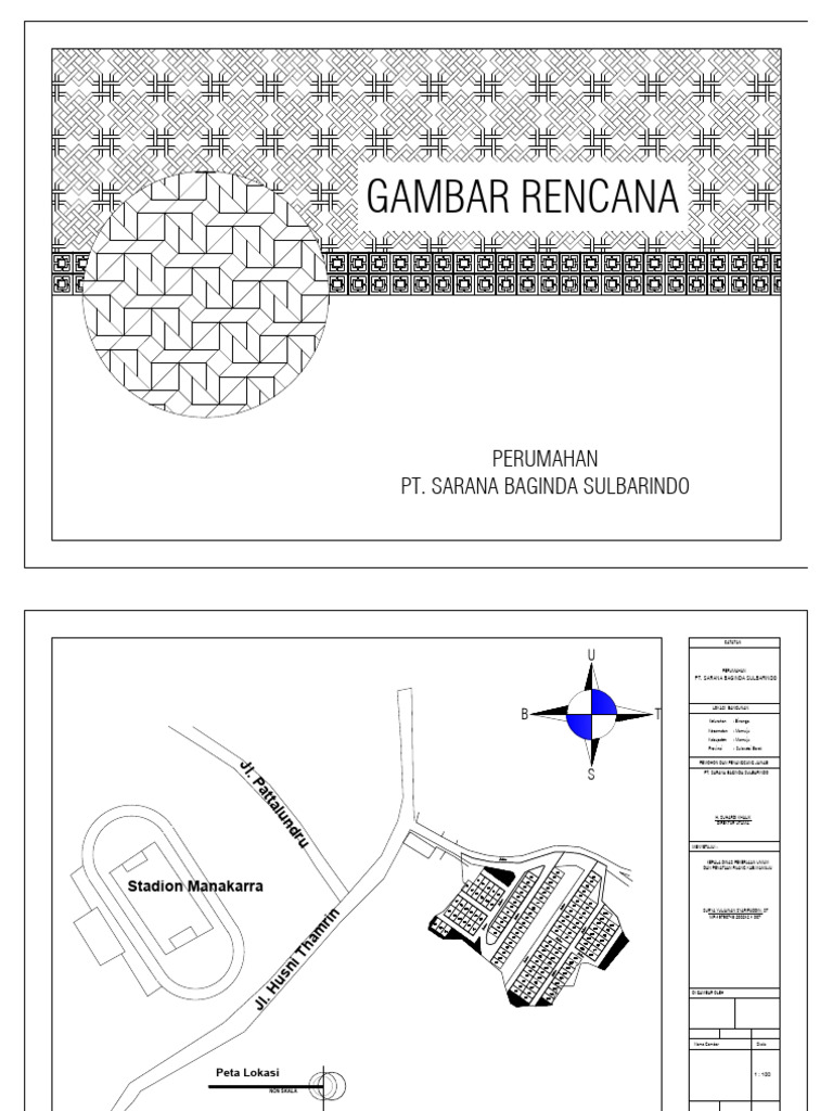 Contoh Denah Perumahan | PDF