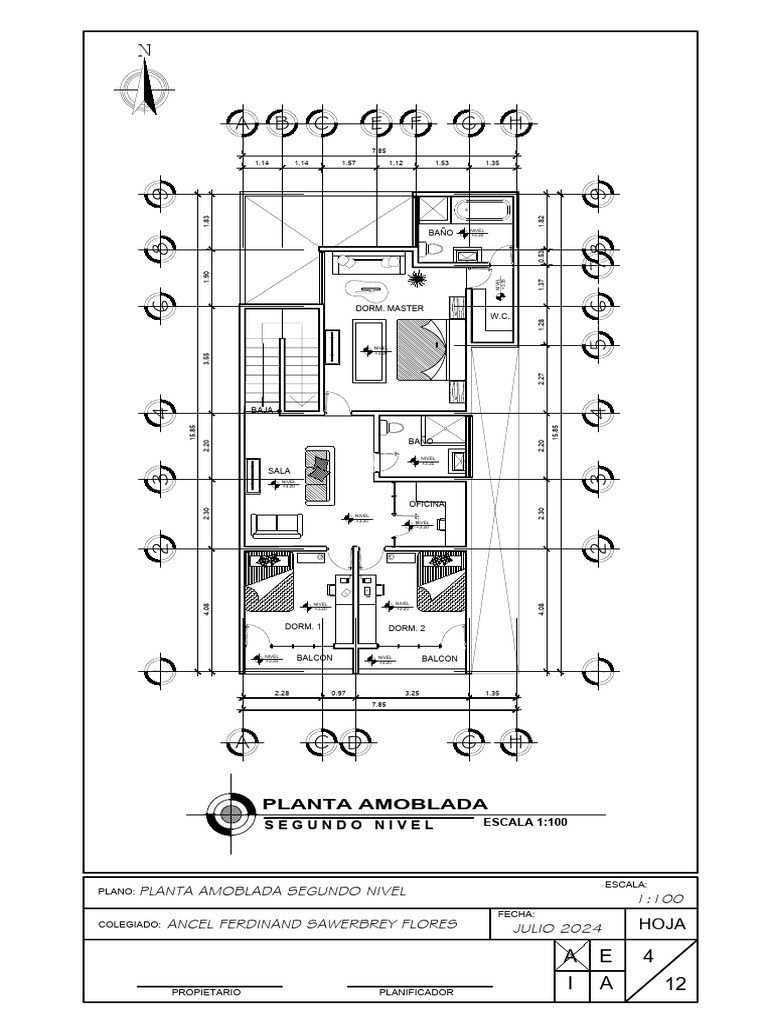Arq-4 Plano Amoblado Segunda Planta | PDF