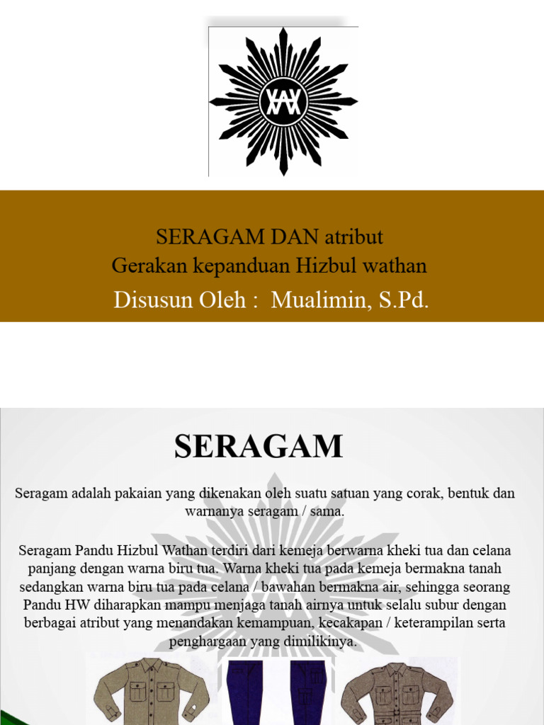 Materi HW Seragam Dan Atribut | PDF