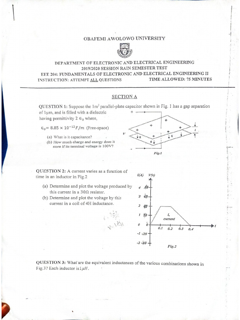 204 and 203 past questions | PDF