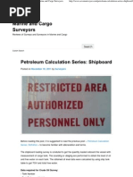 LPG Cargo Calculation | PDF | Technology & Engineering