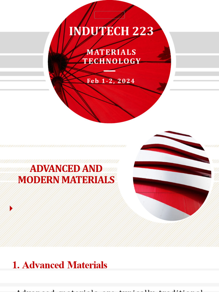 Presentation in Materials Tech Advanced Materials | PDF | Biomaterial ...