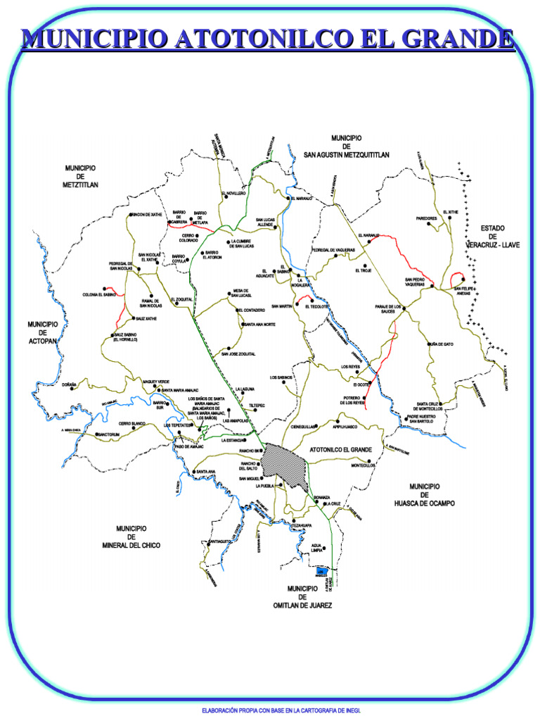 012 Mapa Atotonilco El Grande | PDF