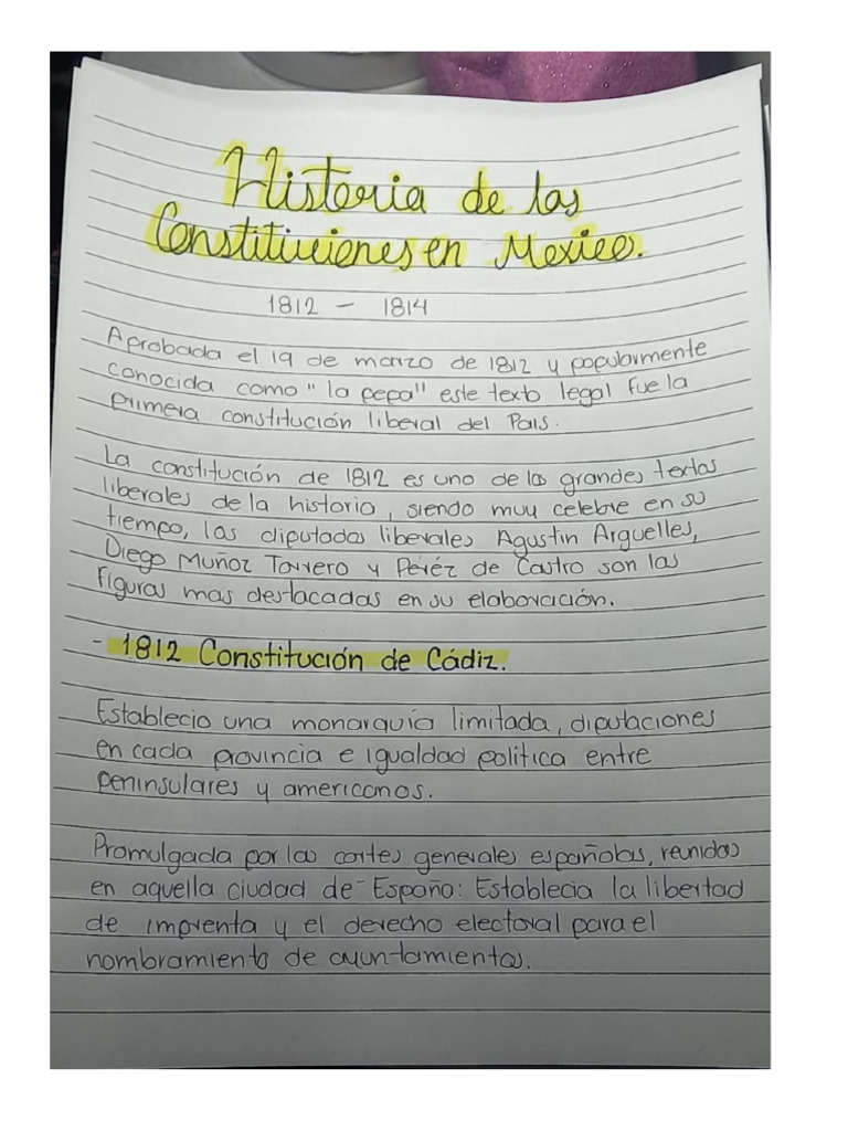 constituciones de mexico | PDF