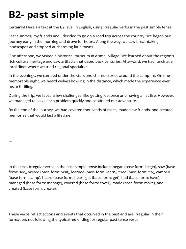 B2 - Past Simple - 20240622 - 125257 - 0000 | PDF | Cuisine | Foods