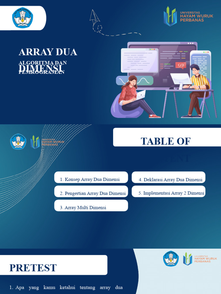 Power Point PB 8 - Array 2 Dimensi | PDF