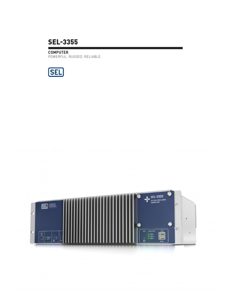 SEL 3355 RuggedComputer | PDF | Solid State Drive | Multi Core Processor