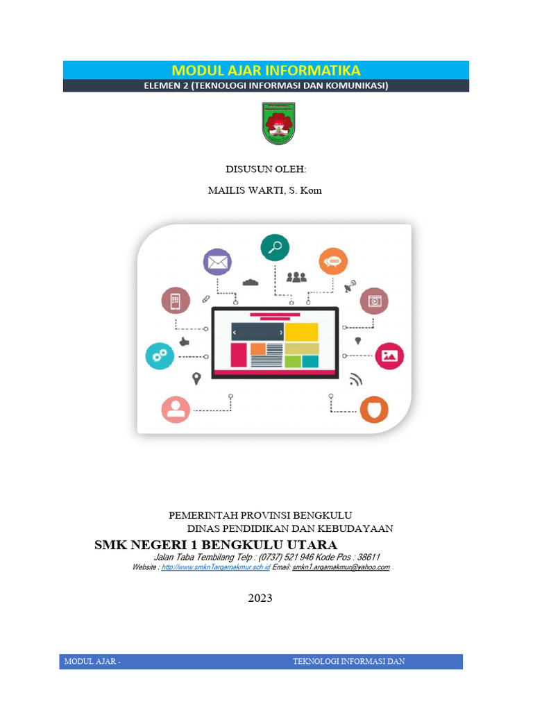 Elemen 2 Teknologi Informatika Dan Komunikasi | PDF | Komputer