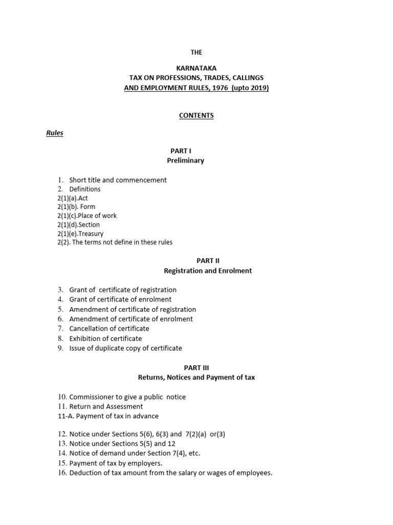 PT Rules 27012020 As On 31032019 | PDF | Salary | Common Law
