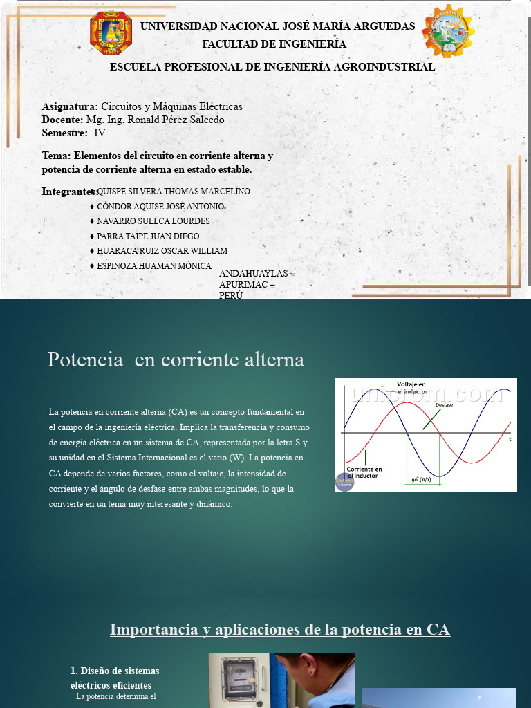 Circuitos Grupo 2 | PDF | Energia electrica | Corriente alterna