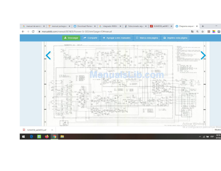 Diagrama Reverberacion sr303 | PDF