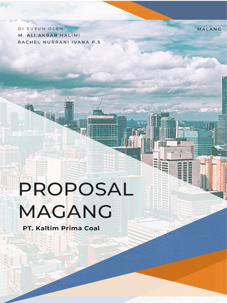 Sampul Proposal Magang | PDF | Karier & Perkembangan | Pengelolaan ...