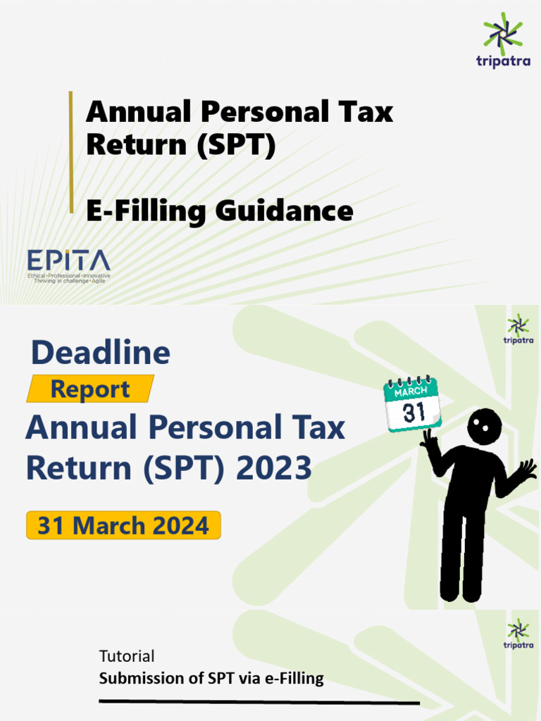 E-Filing Guide for Annual Tax Return | PDF | Income | Taxes