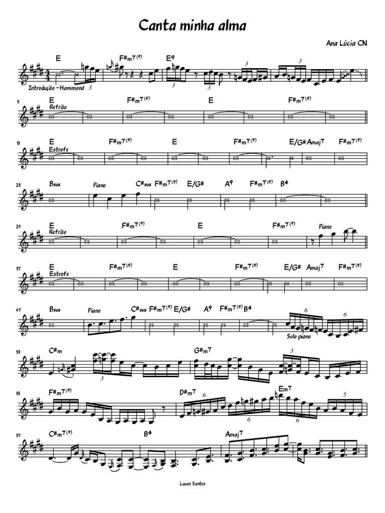Canta Minha Alma | PDF