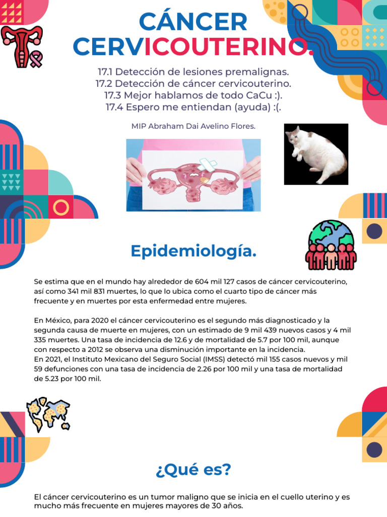 Cancer Cervicouterino | PDF | Cáncer de cuello uterino | Especialidades Medicas