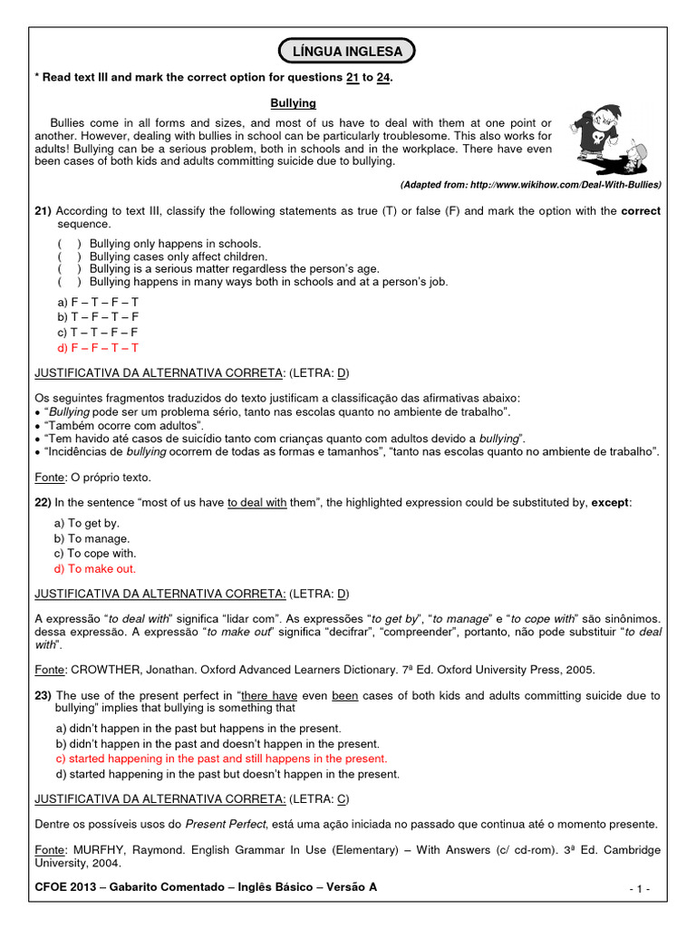 CFOE-2013-INGLÊS (RESOLVIDA) | PDF | Aviation