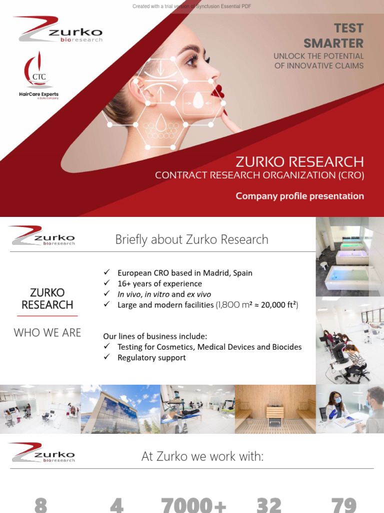 Zurko Company Profile | PDF | Oral Hygiene | Dermatitis