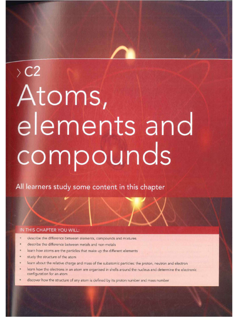 Book - C2+3 - ATOM, ELEMENT, COMPOUND | PDF