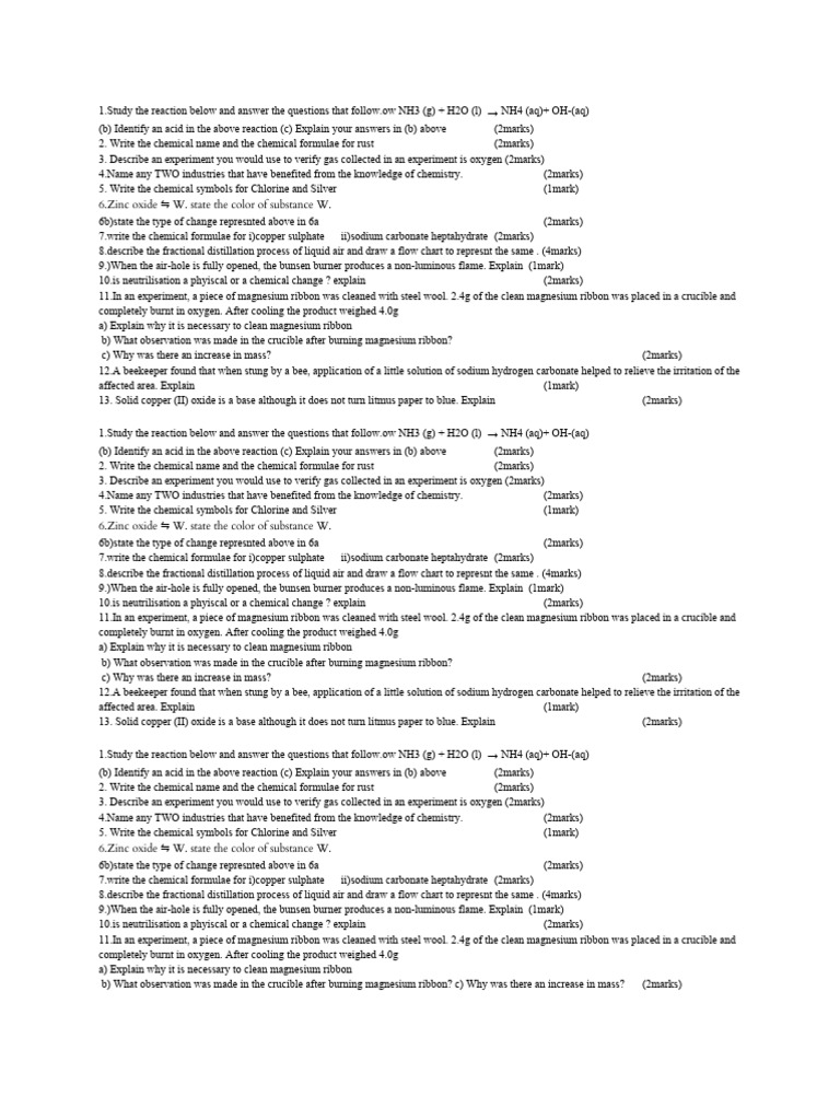Chem Cat | PDF | Magnesium | Chemical Substances