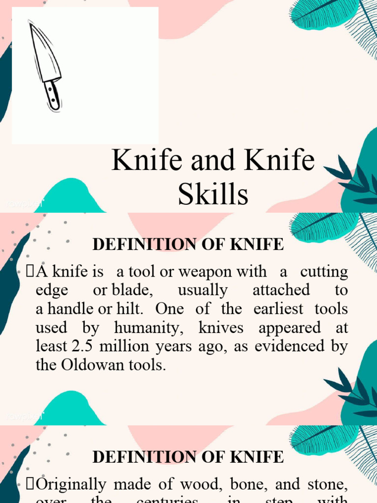 Knife Skills Cookery | PDF | Knife | Blade
