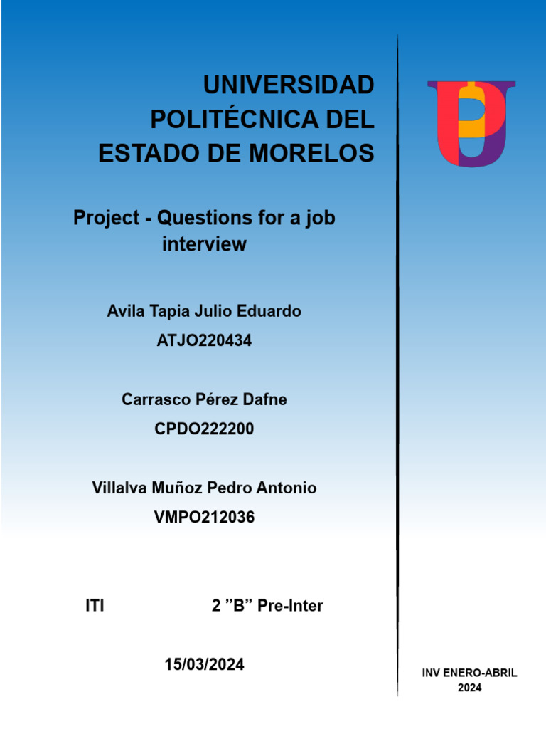 EP3_Final Project 2nd Part_AvilaTapiaJulioEduardo | PDF