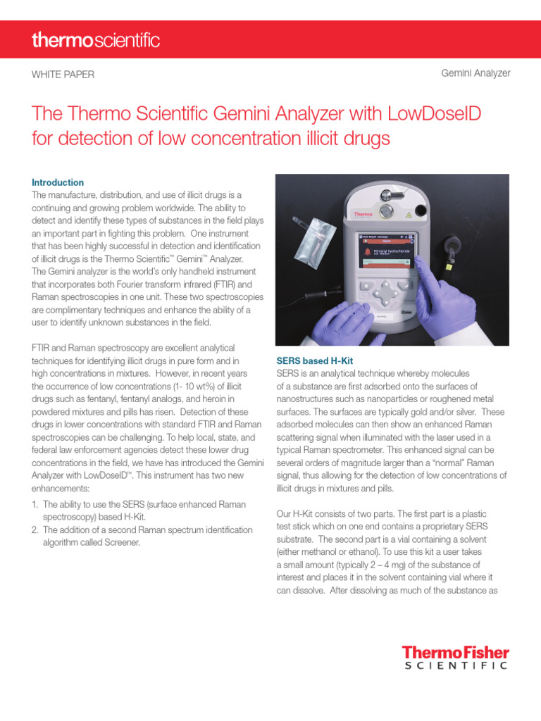 Gemini Lowdose Id Whitepaper | PDF | Raman Spectroscopy | Materials