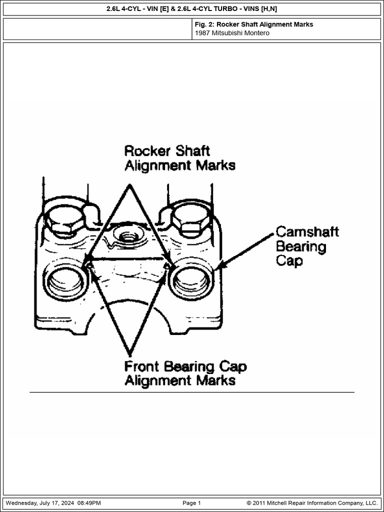 Front Bearing Marks | PDF