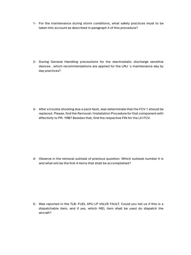 Documentation Training Gen Fam A320 Practical | PDF | Manufactured Goods