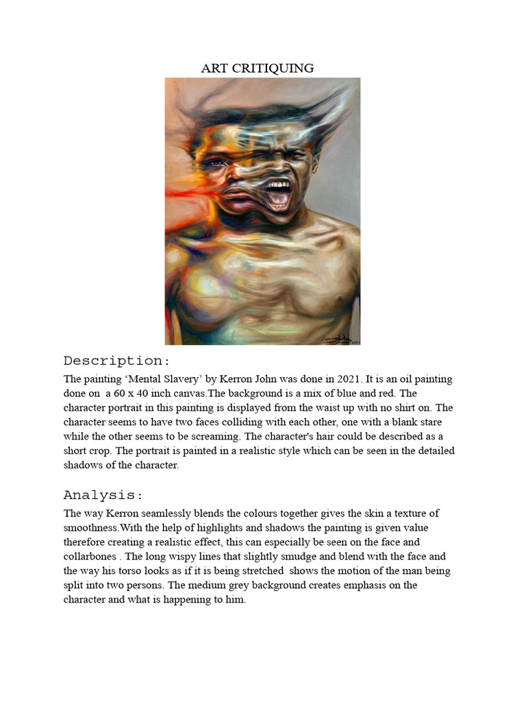 Art Critiquing | PDF | Philosophy | Art