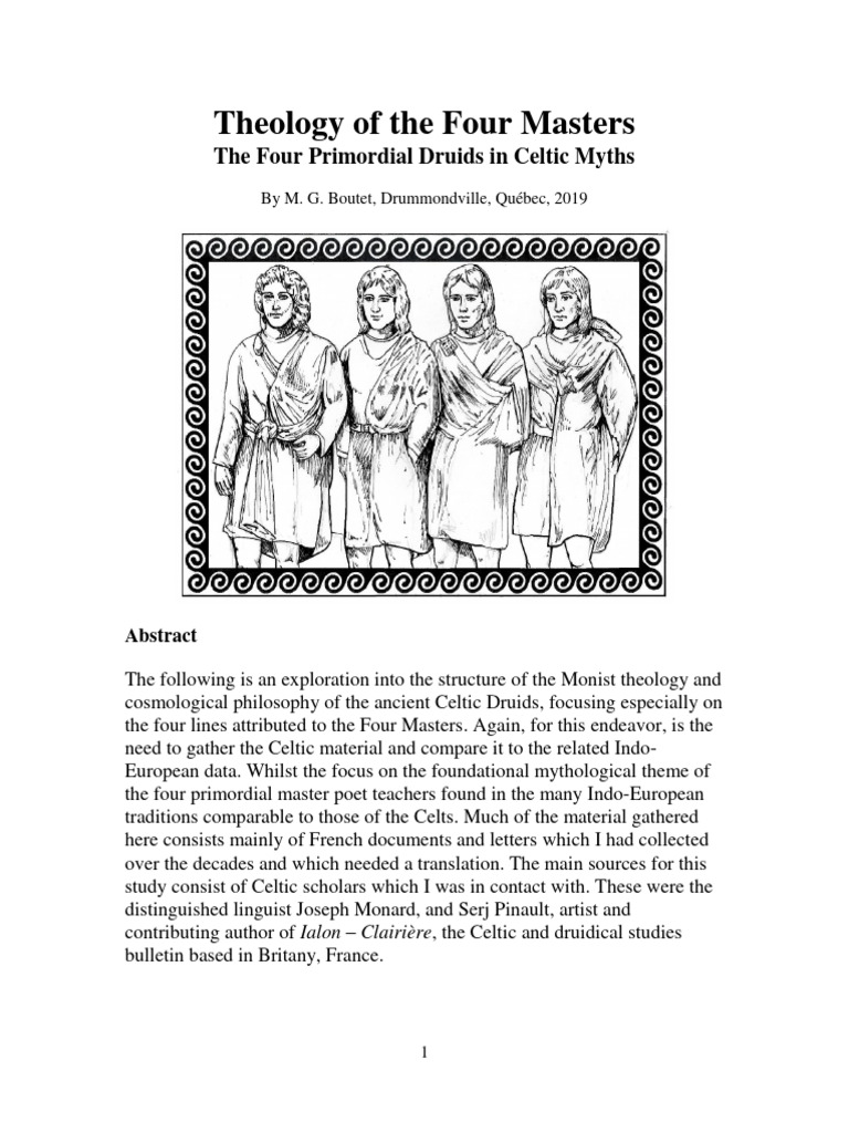 Theology of The Four Masters The Four PR | PDF | Druid | Celts