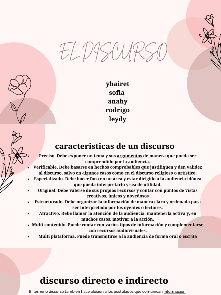 Guía Completa sobre Tipos de Discurso | PDF | Hablar en público ...