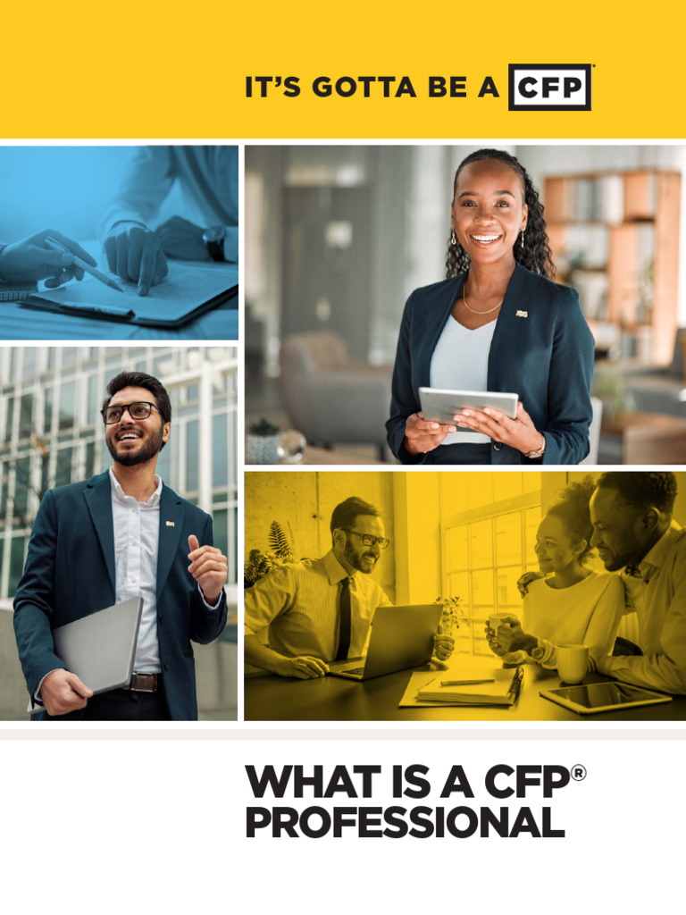 What Is CFP Certification Brochure | PDF | Financial Services