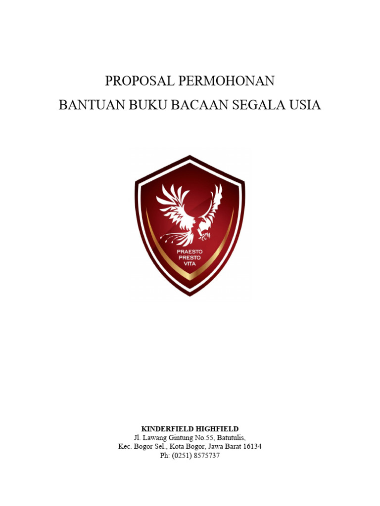 Proposal Donasi Buku - KF | PDF | Kesehatan Holistik