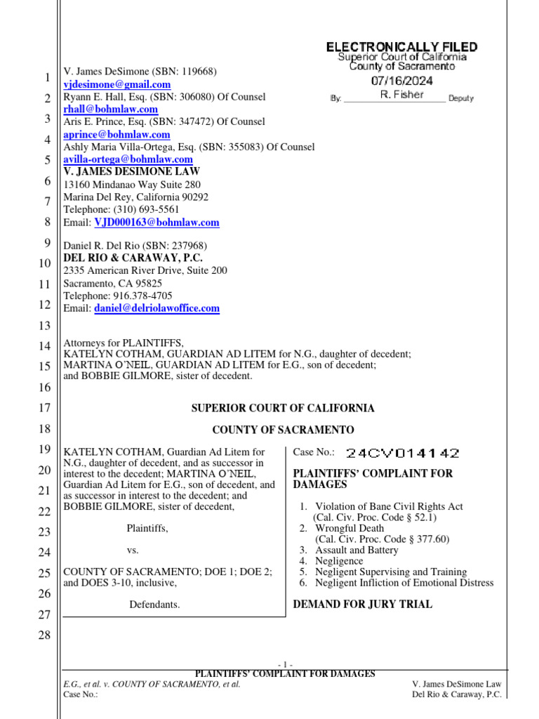 Christopher Gilmore Lawsuit | PDF | Damages | Negligence