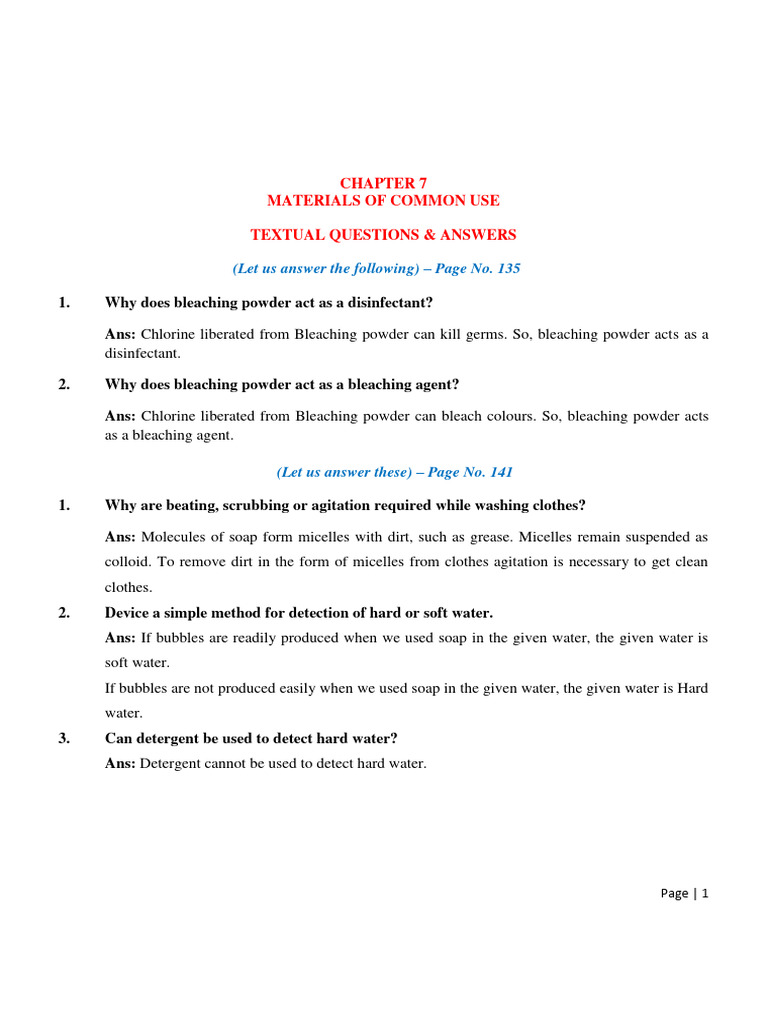 Chapter 7 | PDF | Sodium Carbonate | Chlorine