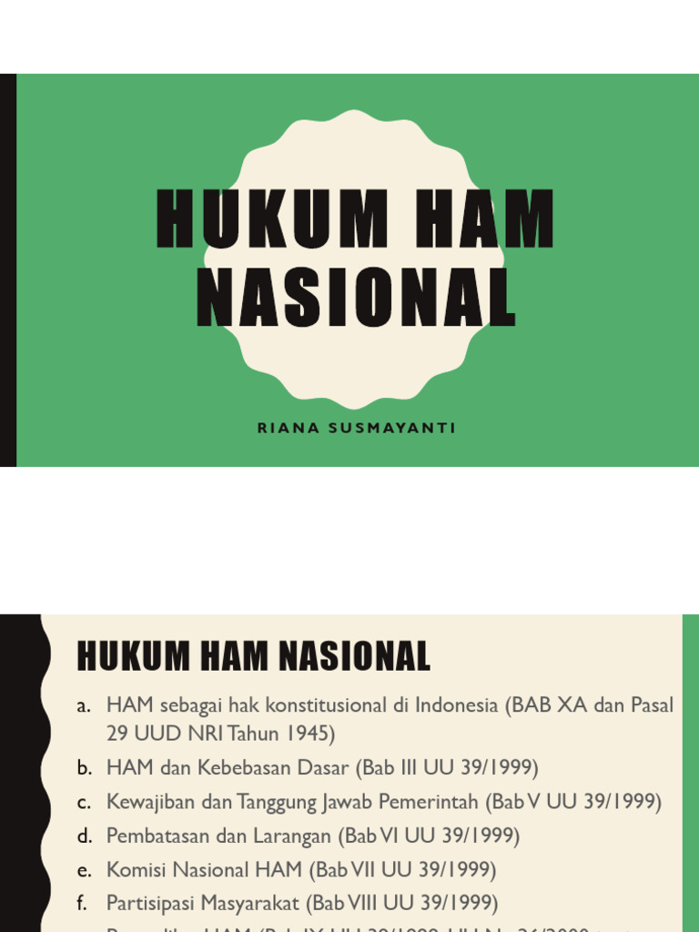 Hak Asasi Manusia dalam UUD 1945 | PDF