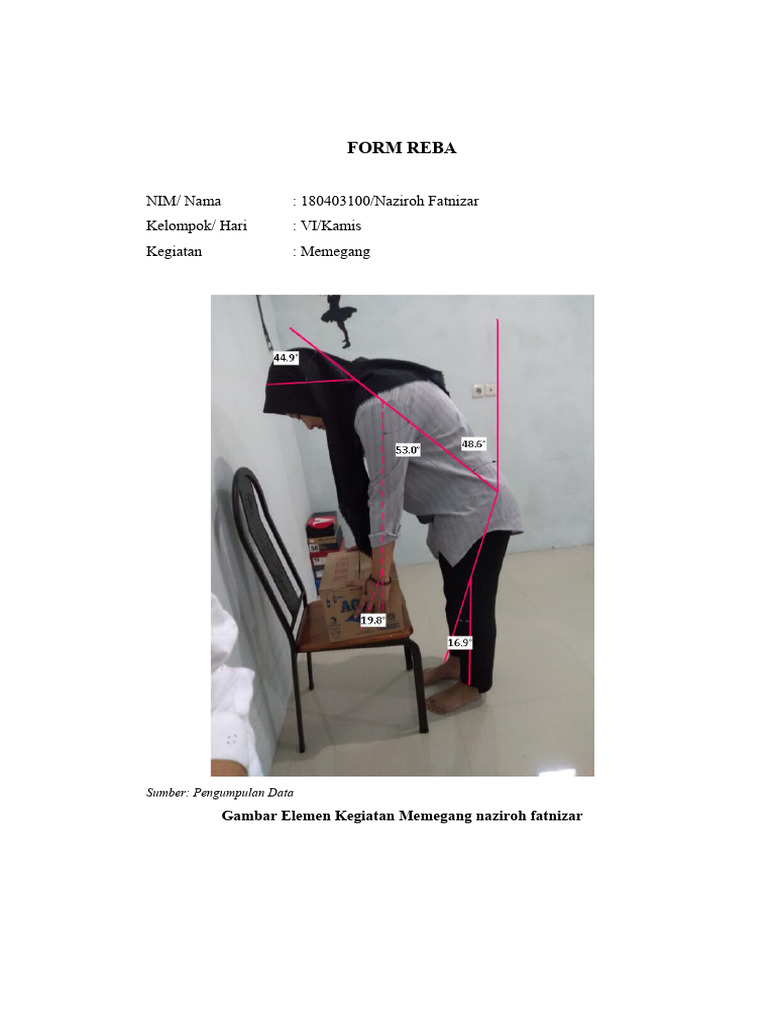 Kamis - Kelompok Vi - 180403100 - Naziroh Fatnizar - Reba - Memegang - Kiri | PDF ...