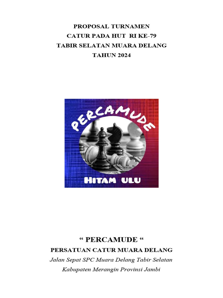 Proposal Turnamen Percamude | PDF | Olahraga & Rekreasi
