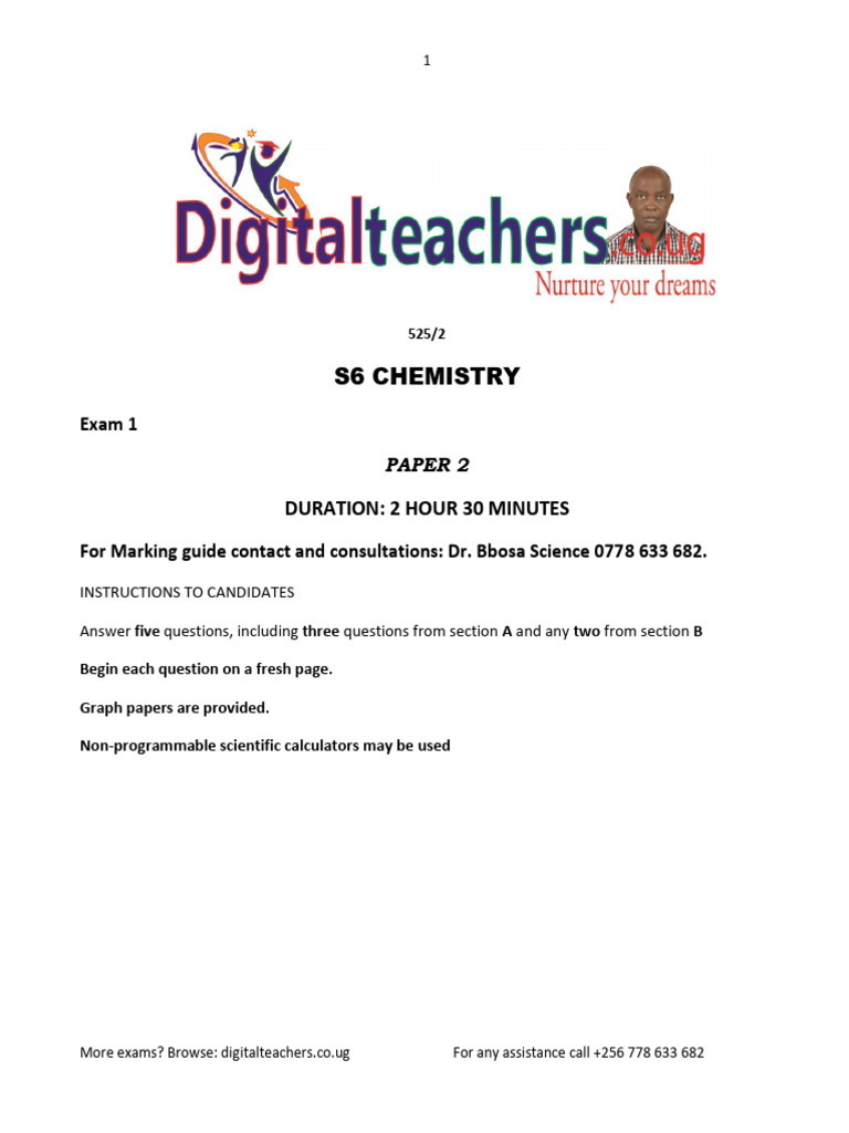 A-level-chemistry-paper-2-exam-1-marking-guide | PDF | Aluminium ...