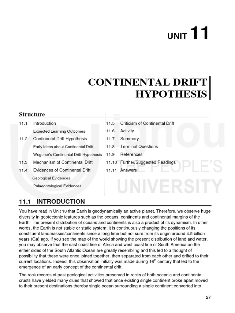 CDT PTT Imp | PDF | Plate Tectonics | Continent