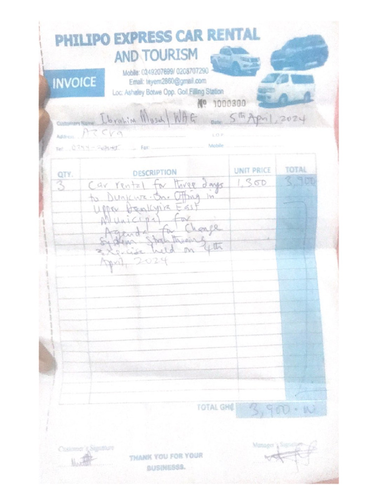 Philipo Express Car Rental | PDF