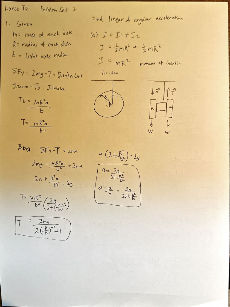 Engphys Problem Set 2 | PDF