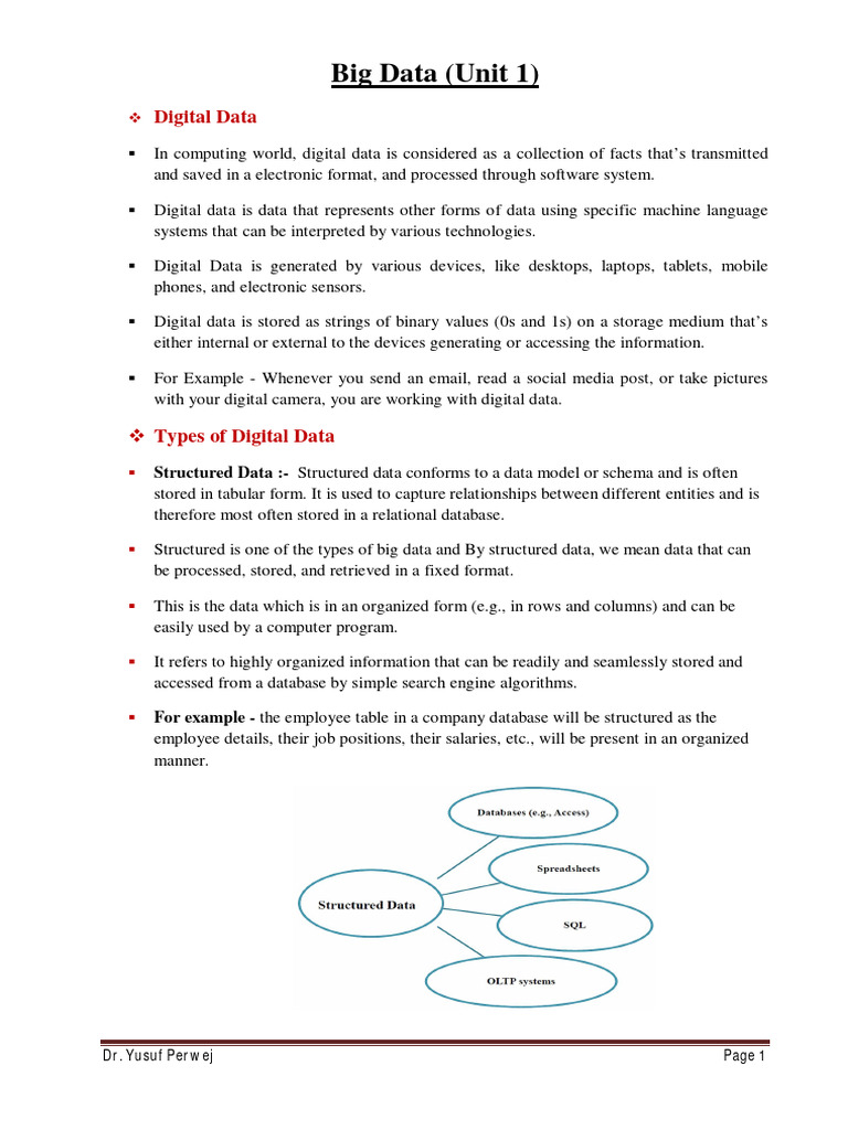 Big Data (Unit 1) | PDF | Big Data | Security