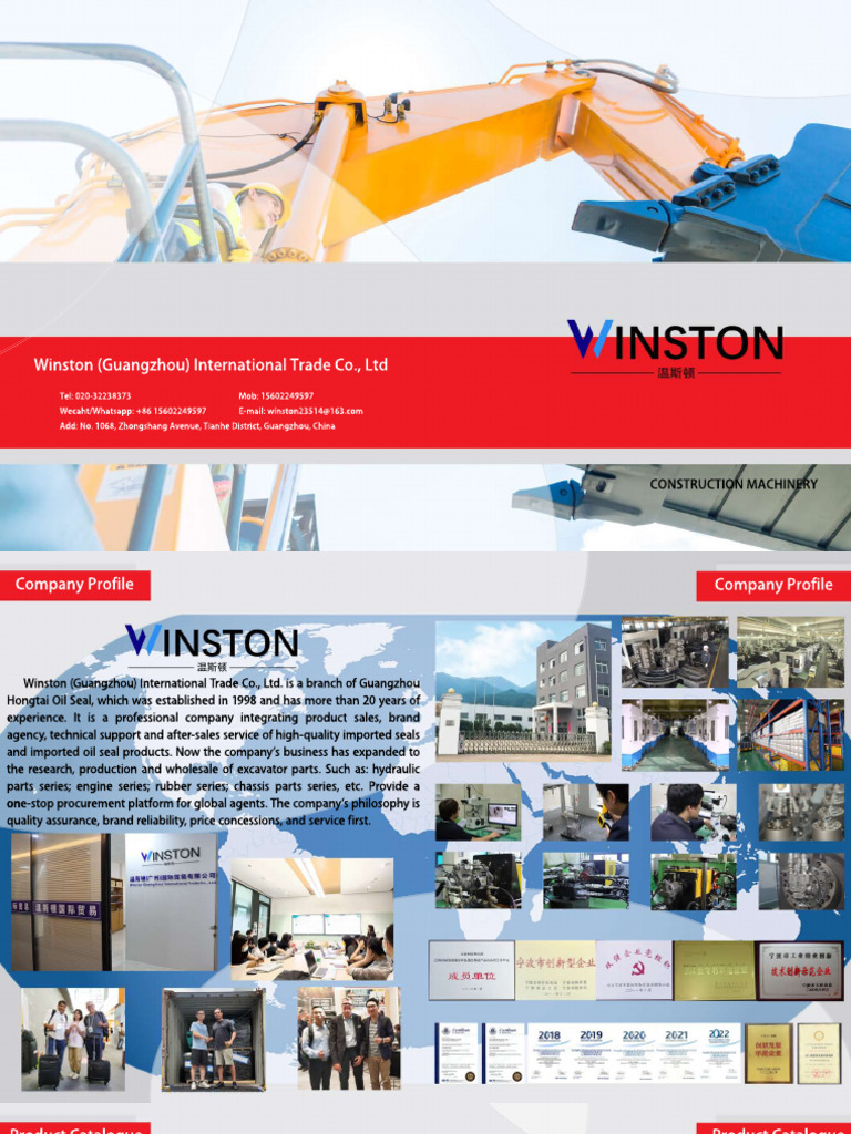 Construction Machinery and Parts Catalog | PDF