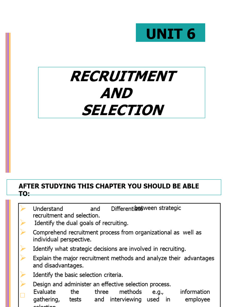 Basic Selection Criteria in Recruitment | PDF | Recruitment | Employment
