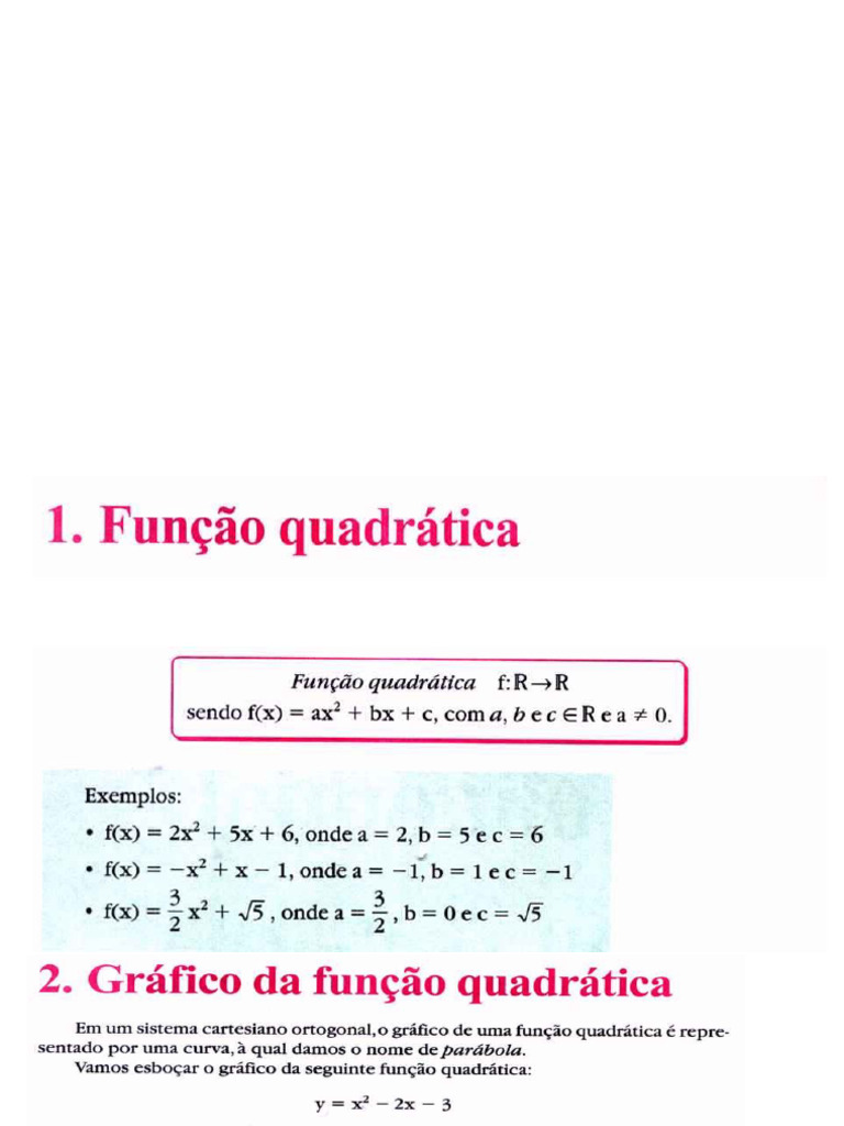 Função Quadratica - 011712 | PDF