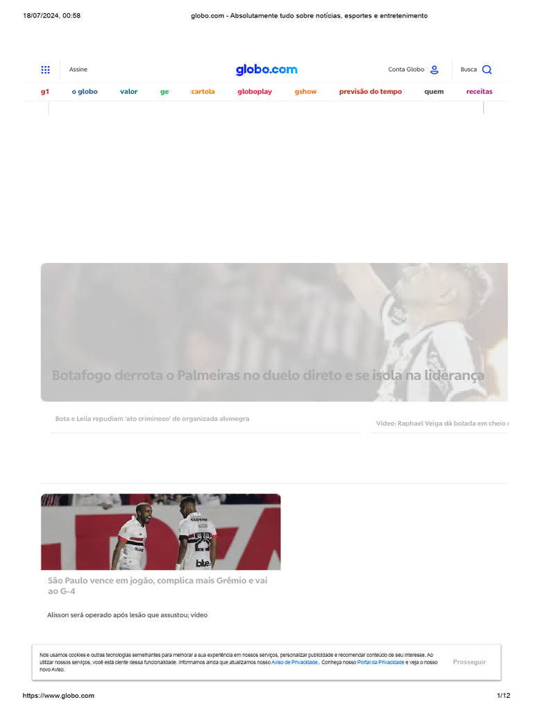Absolutamente Tudo Sobre Notícias, Esportes e Entretenimento | PDF ...
