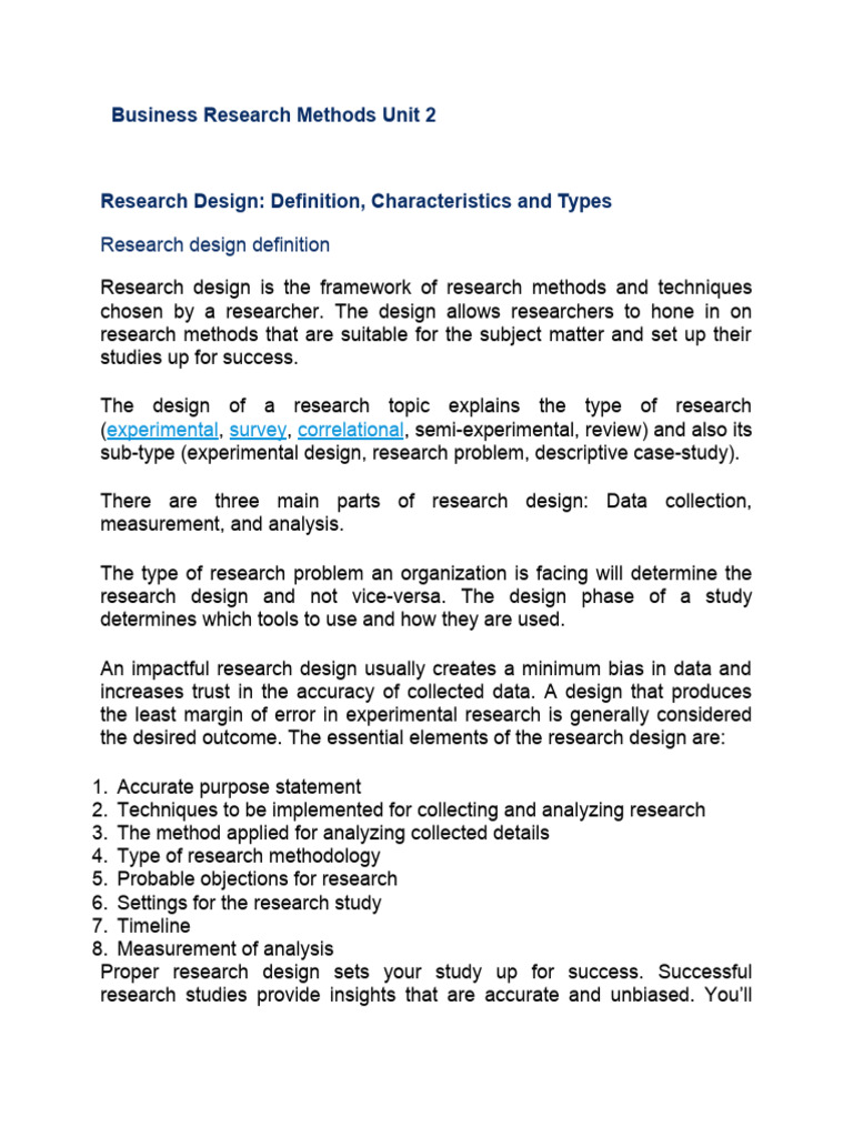Unit 2 RM | PDF | Methodology | Survey Methodology