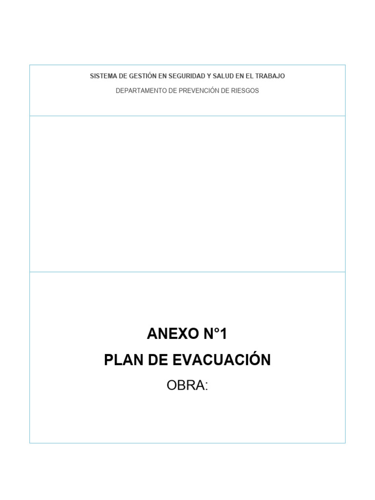 5 - Plan de Evacuación de Obra Galpones Abcd | PDF | Emergencia